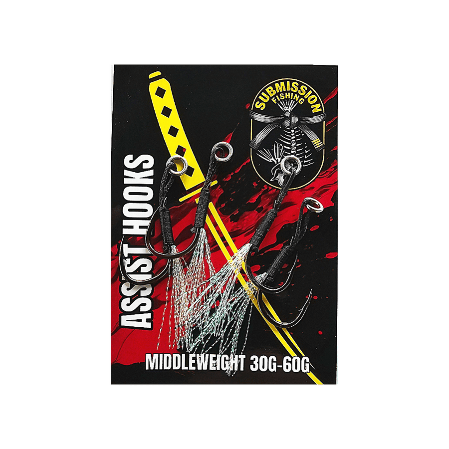 Assist Hooks for Slow Pitch Jigs – Saltwater-Grade BKK with UV Flash ...